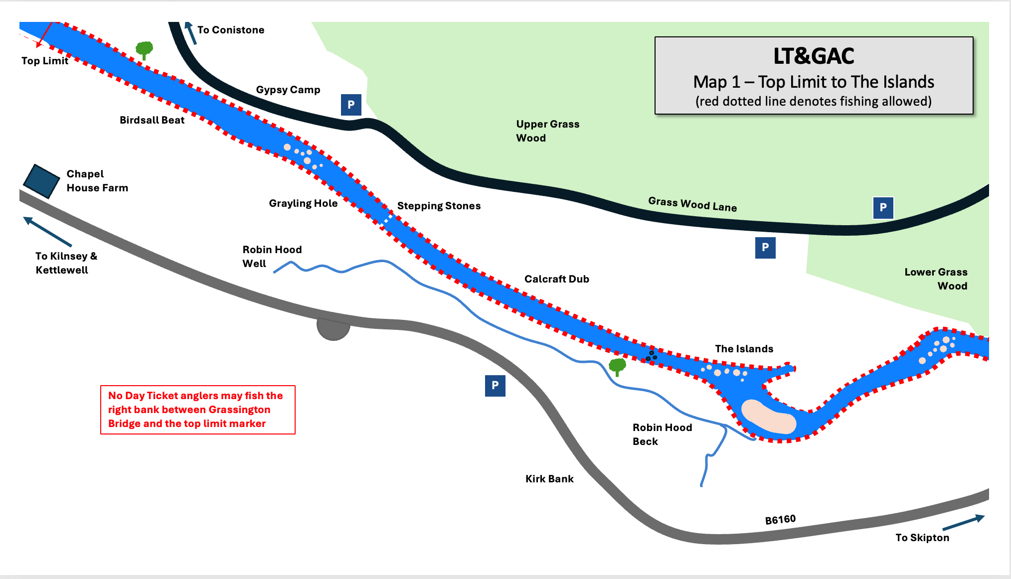 River maps | LINTON, THRESHFIELD & GRASSINGTON ANGLING CLUB