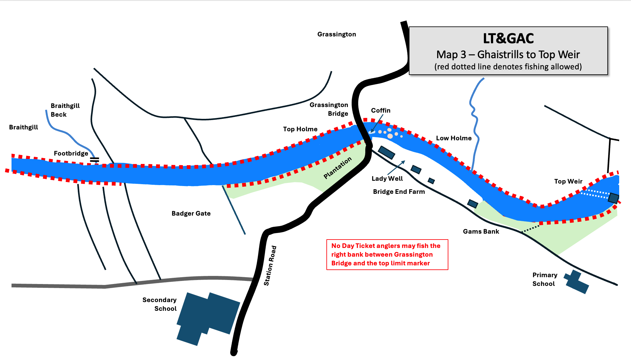 River maps | LINTON, THRESHFIELD & GRASSINGTON ANGLING CLUB